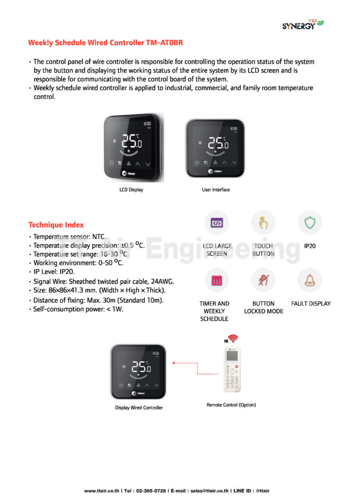 แอร์เชิงพาณิชย์ TRANE SYNERGY VRF | TT Air Engineering