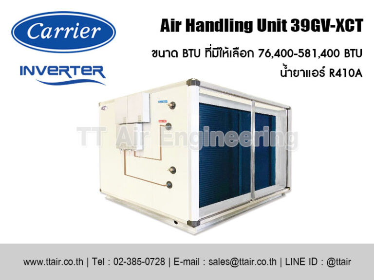 แอร์เชิงพาณิชย์ Carrier Air Handling Unit 39L (แบบคอยล์น้ำเย็น) | TT ...