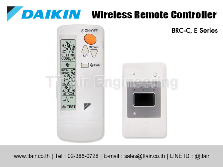 DAIKIN Wireless Remote Controller BRC-C, E Series | TT Air Engineering