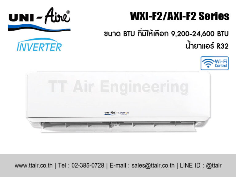 แอร์ผนัง UNI-Aire WXI-F2/AXI-F2 Series | แอร์บ้าน | TT Air Engineering