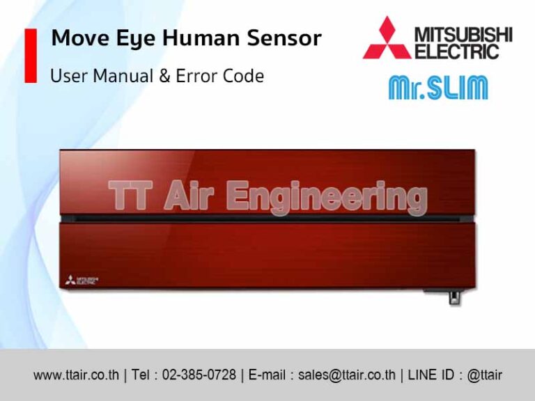 คู่มือแอร์ MITSUBISHI ELECTRIC | User Manual | TT Air Engineering