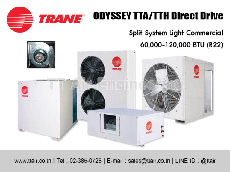 แอร์ TRANE ODYSSEY TTA/TTH Direct Drive (R22) | TT Air Engineering